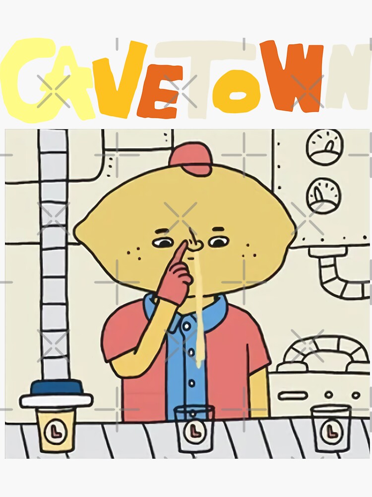 "Funny Cavetown" Sticker by option1234 | Redbubble