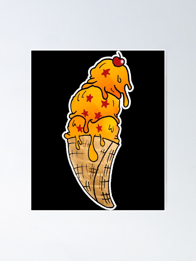 "Dragon Ball Ice Cream Classic " Poster for Sale by leadydzdevit ...