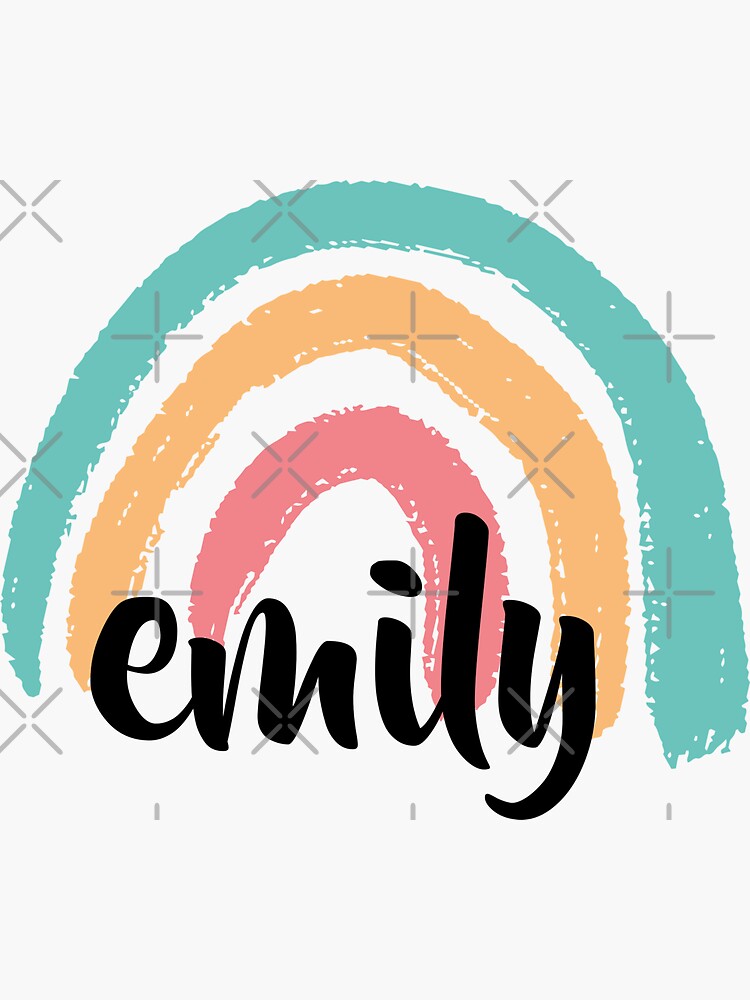 "emily name girl" Sticker by boba2002 | Redbubble