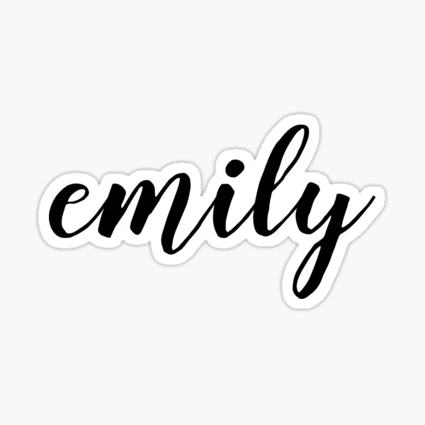 "emily name cute" Sticker for Sale by boba2002 | Redbubble
