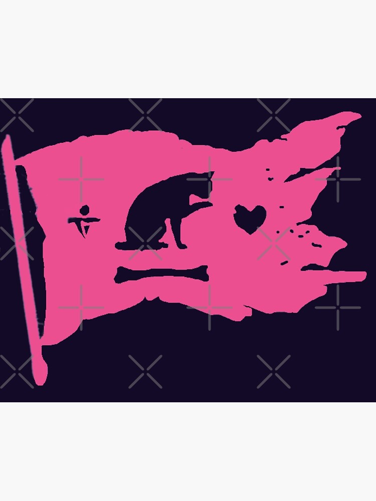 "OUR FLAG MEANS DEATH CAT FLAG" Poster for Sale by Stickerm4ni4 | Redbubble