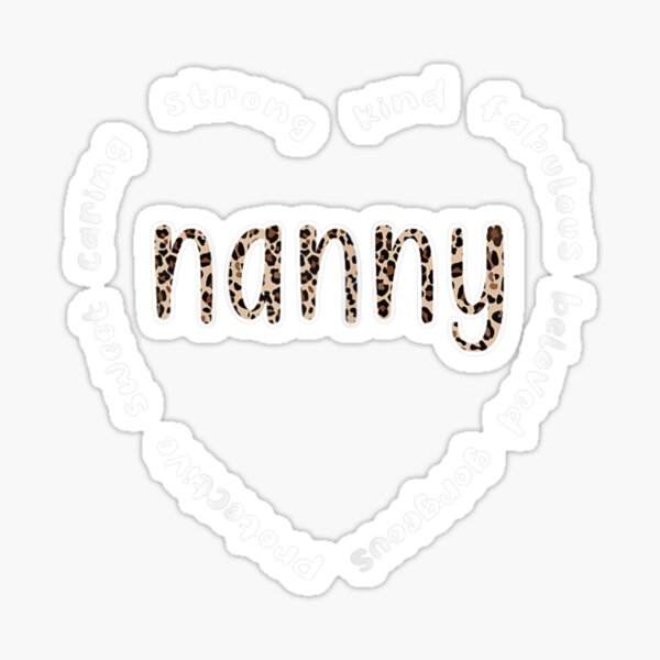 "Womens Nanny Heart Nanny Grandmother Appreciation Nanny Grandma ...