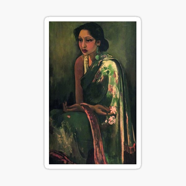 "Sumair - Amrita Sher Gil " Sticker by mmaureenmarks | Redbubble