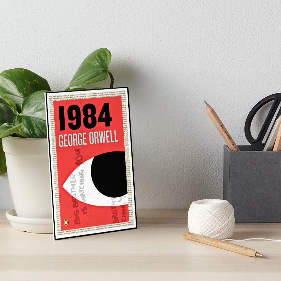 "1984 by George Orwell" Poster for Sale by booksnbobs | Redbubble