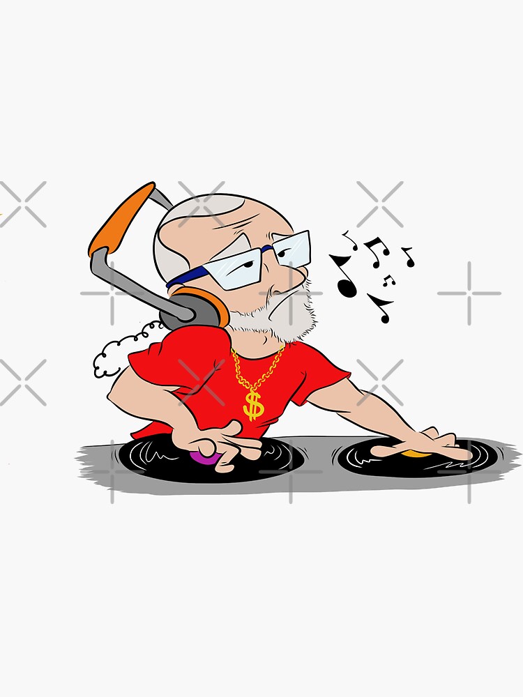 "DJ Dad" Sticker by GuViper | Redbubble