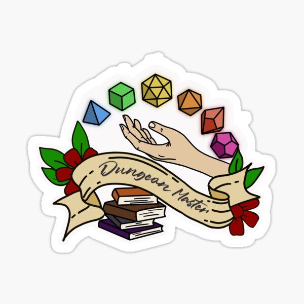 "Dungeon Master Banner" Sticker by FelixTurtle | Redbubble