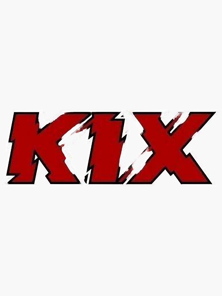 "Kix Band Logo" Sticker by taroartisha75 | Redbubble