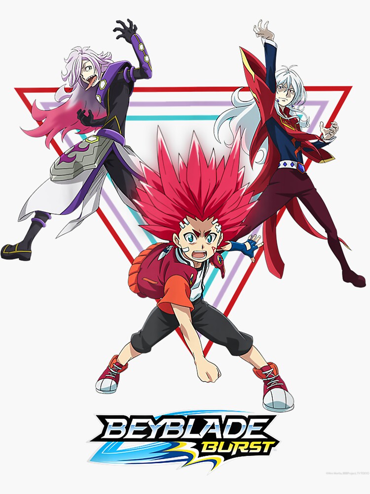 "BEYBLADE BURST TURBO TRIANGLE GROUP" Sticker by FerhanHasani | Redbubble