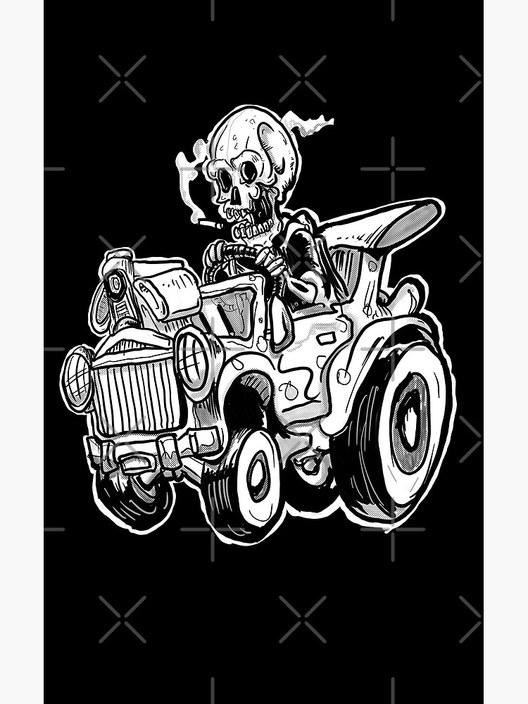 "Grim-reaper-hot-rod-driver " Poster for Sale by silentlyrob668 | Redbubble