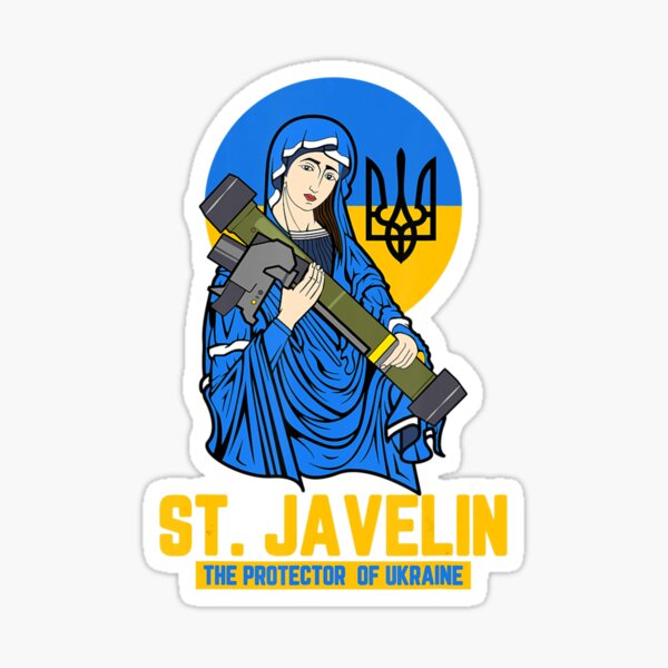 "St. Javelin - Ukraine " Sticker by ennacoaafuertew | Redbubble