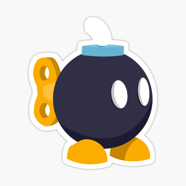 "Derp Bob-omb" Sticker by ARYAstudios | Redbubble