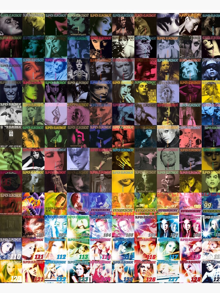 Pegatina «Camiseta gráfica Súper eurobeat» de desireeowe | Redbubble