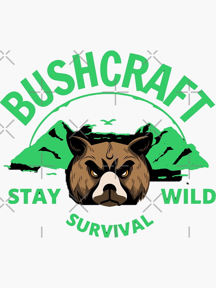 "Bushcraft Survival" Sticker for Sale by mattades | Redbubble