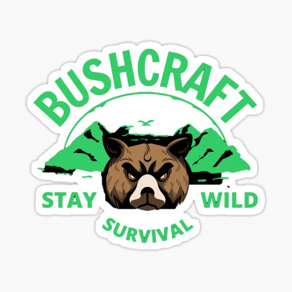 "Bushcraft Survival" Sticker for Sale by mattades | Redbubble