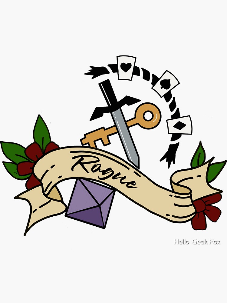 "Rogue Banner" Sticker by FelixTurtle | Redbubble