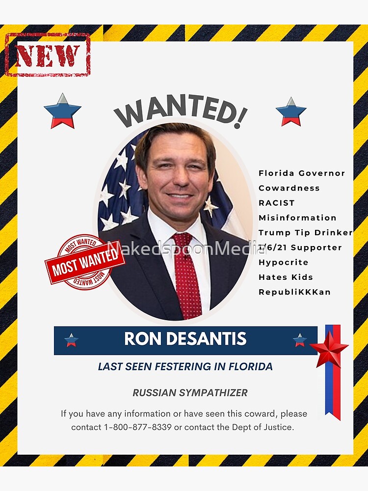 "Ron Desantis" Art Print for Sale by NakedspoonMedia | Redbubble