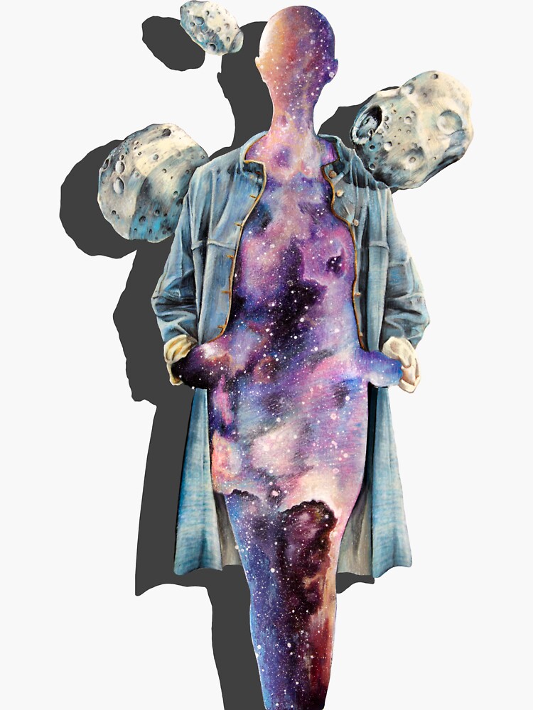 "All Spaced Out" Sticker for Sale by jamesormiston | Redbubble