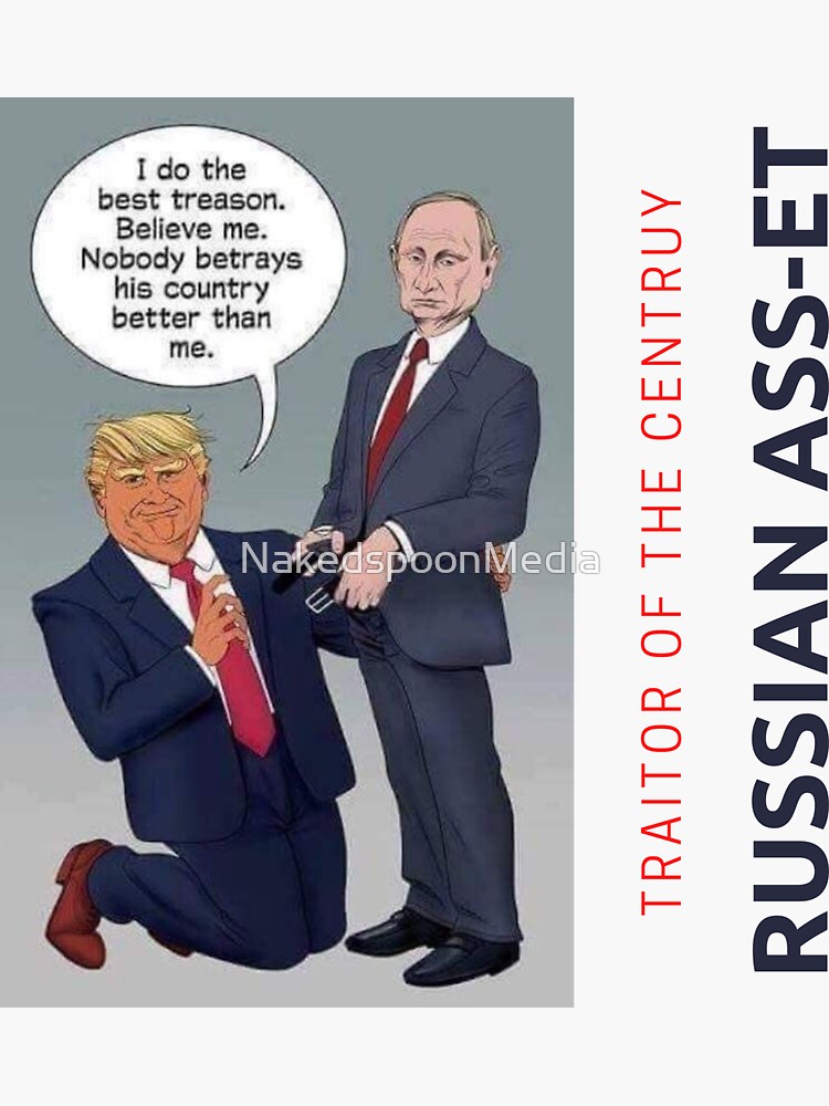 "Donald Trump and Putin" Sticker for Sale by NakedspoonMedia | Redbubble