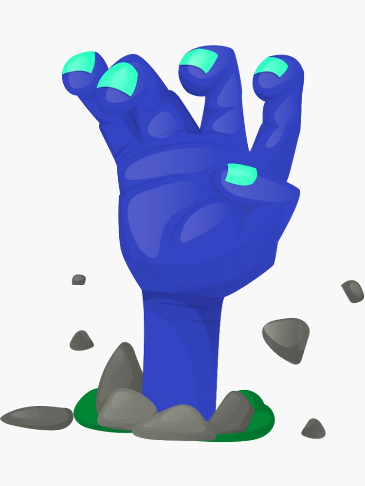 "Hand V3" Sticker by W0LLY | Redbubble