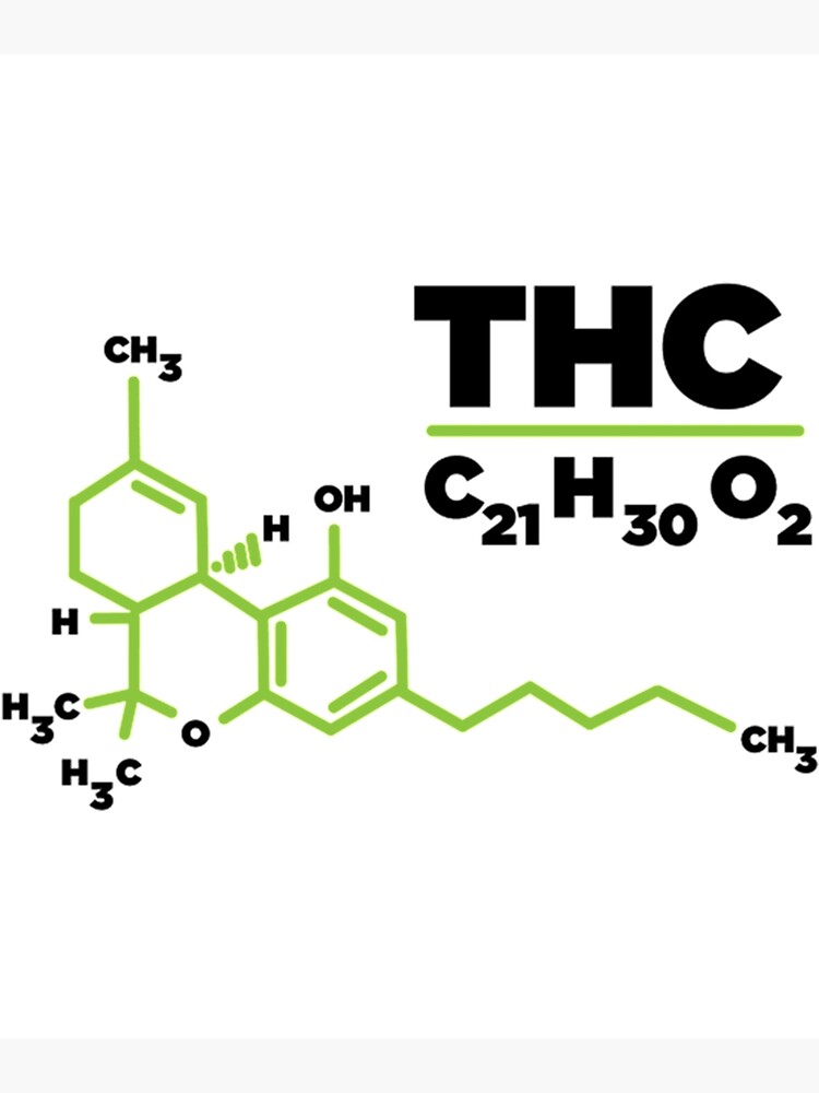 "THC Chemical Compound Classic ." Poster for Sale by mintonleanse ...