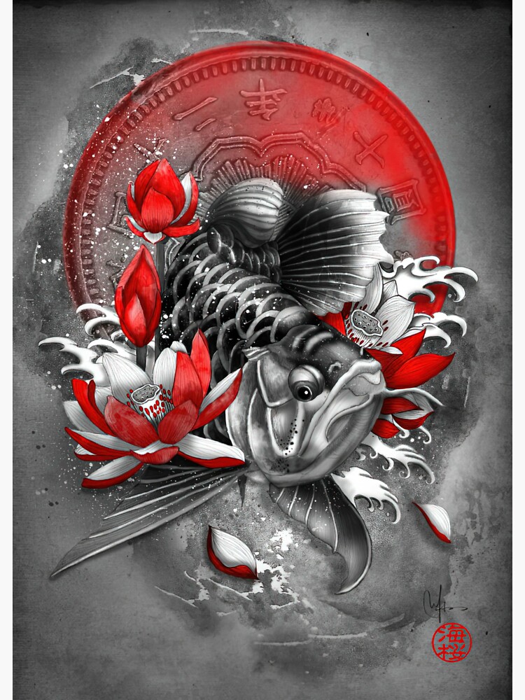 "Arowana - Dragon Fish" Sticker by AnimeLifesss | Redbubble