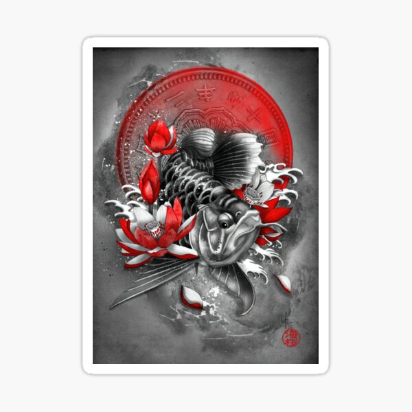 "Arowana - Dragon Fish" Sticker by AnimeLifesss | Redbubble