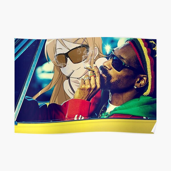 "Famous Rapper With Waifu" Poster for Sale by graigkolo | Redbubble