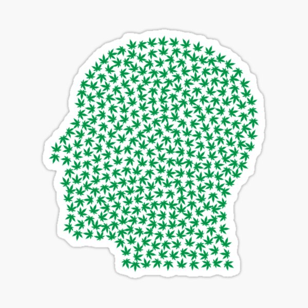 "Pot Head Apparel and Merchandise." Sticker by DIGSGEAR | Redbubble