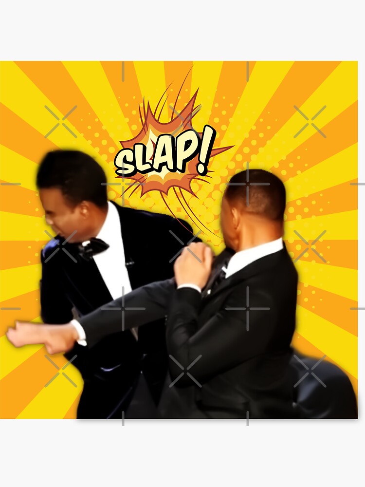 "Will smith slap - Oscar smacking chris rock meme" Sticker for Sale by ...