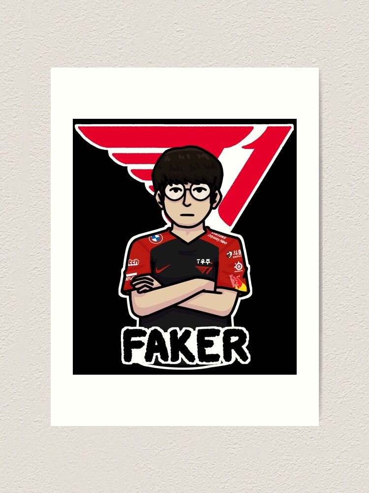 "T1 LoL 2022 Faker" Art Print by EsportsCartoon | Redbubble
