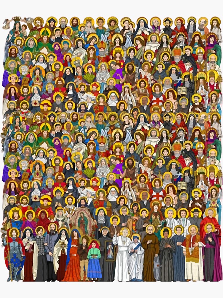 "Saints, All saints, Catholic Saints" Sticker by Larryubrey | Redbubble