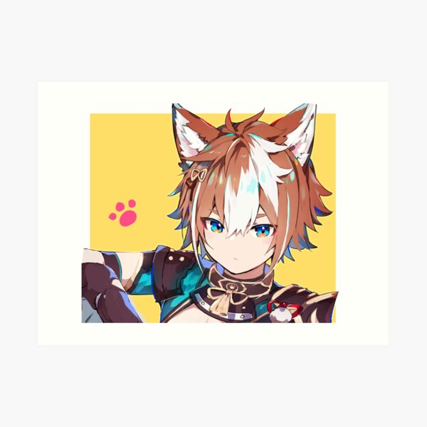 "Gorou Genshin Impact" Art Print by PabloPatterns | Redbubble