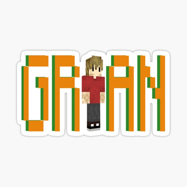 "Creation Play Management Server Strong Grian Graphic For Fans" Sticker ...