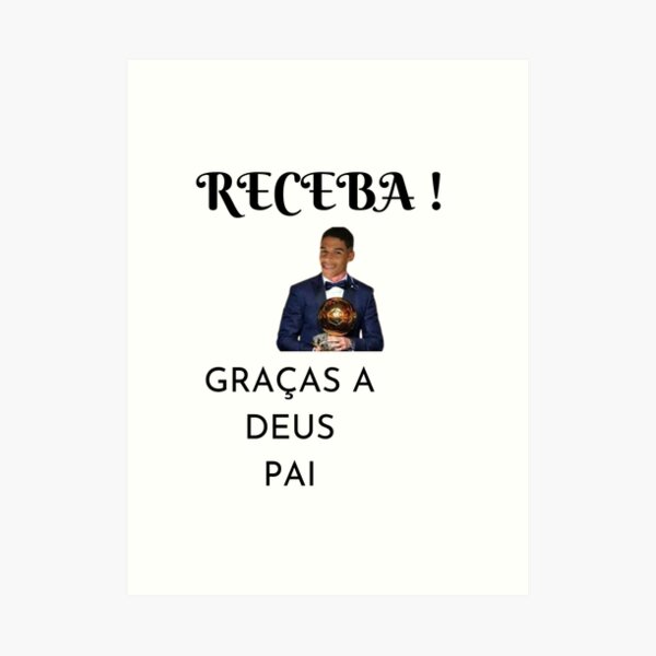 "Luva de Pedreiro Receba gravias à dieu pai soccer memes" Art Print by ...