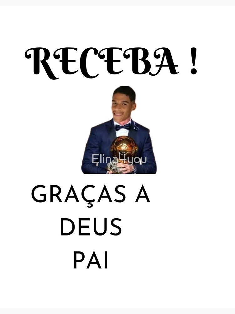 "Luva de Pedreiro Receba gravias à dieu pai soccer memes" Metal Print ...