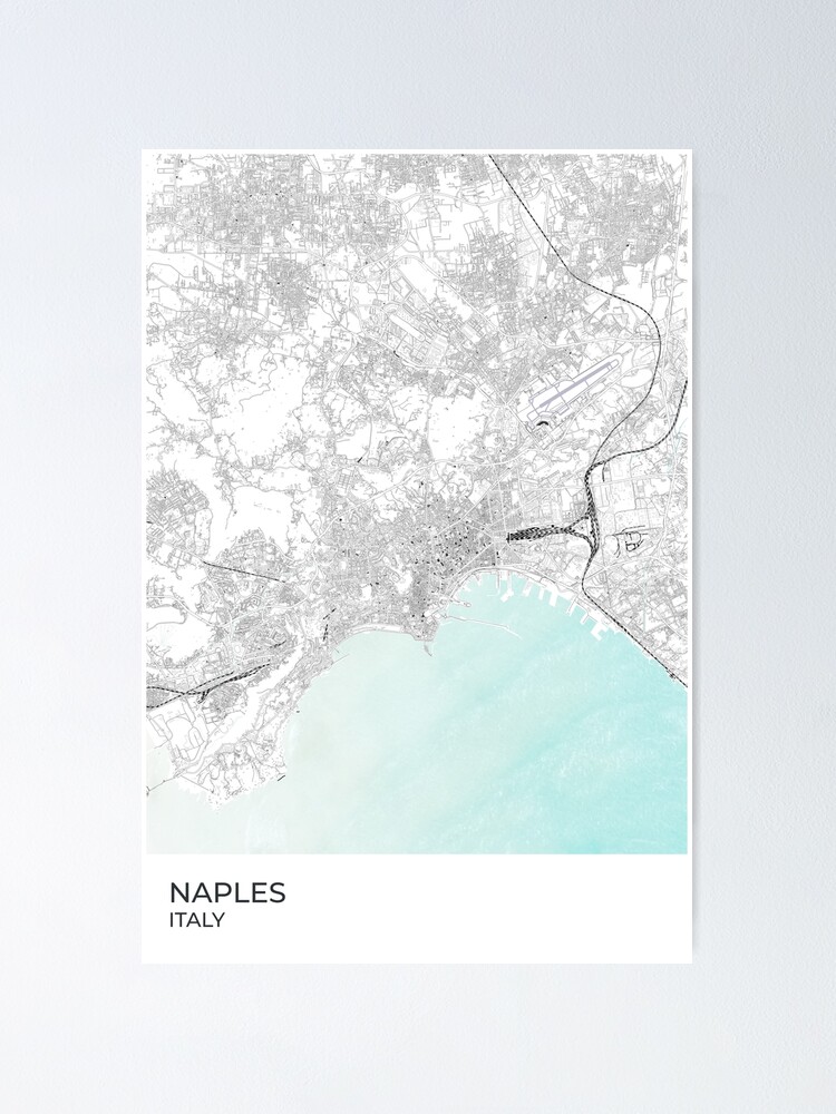 "City map Naples, Italy" Poster for Sale by barle | Redbubble