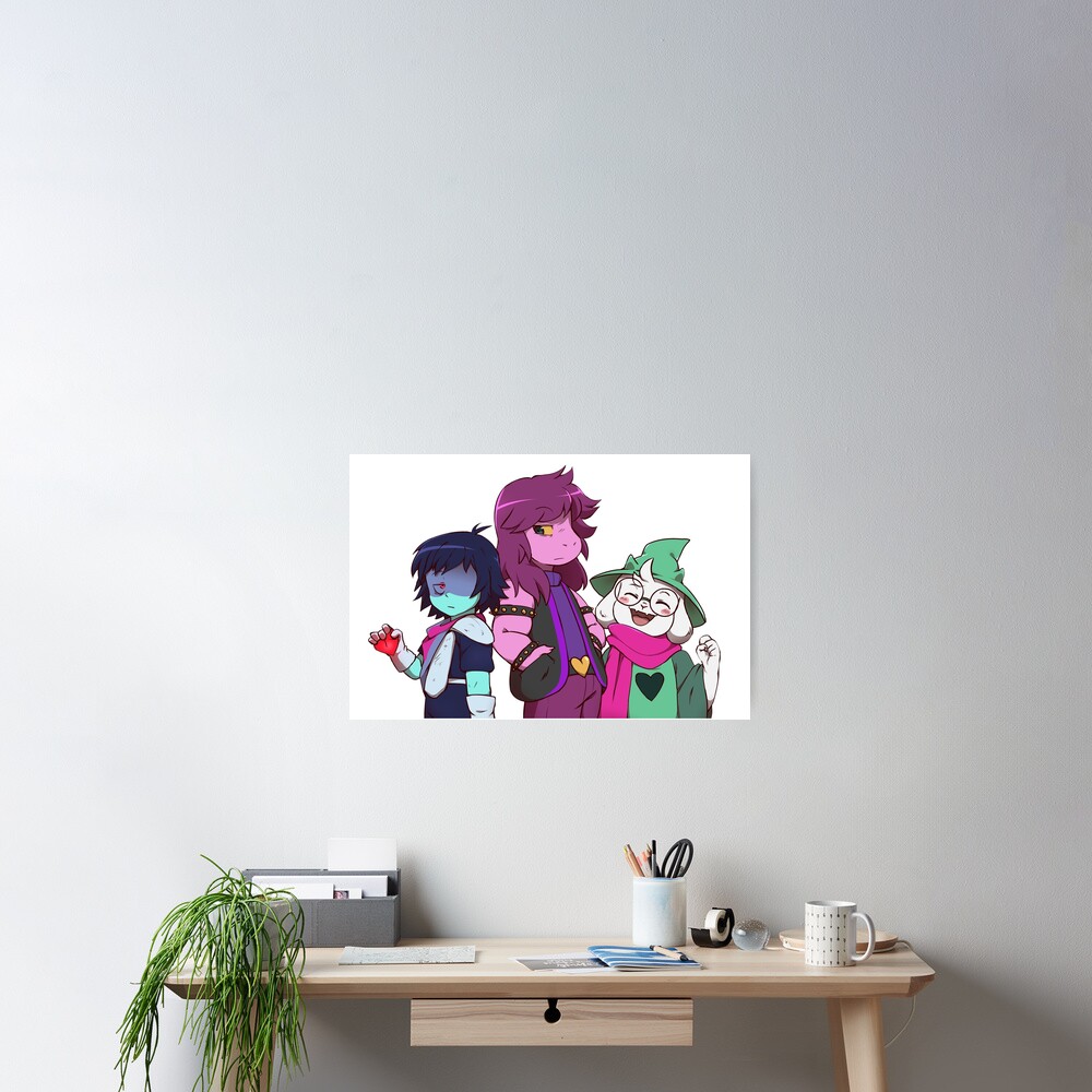 "Deltarune - Kris, Susie and Ralsei!" Poster for Sale by Rayium | Redbubble
