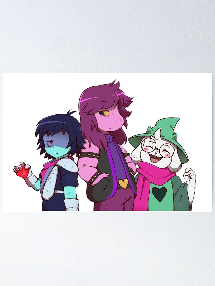 "Deltarune - Kris, Susie and Ralsei!" Poster for Sale by Rayium | Redbubble