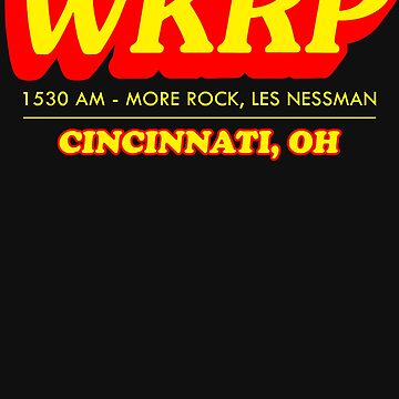 "Wkrp logo classic t shirt" Sticker for Sale by britneikae4007 | Redbubble