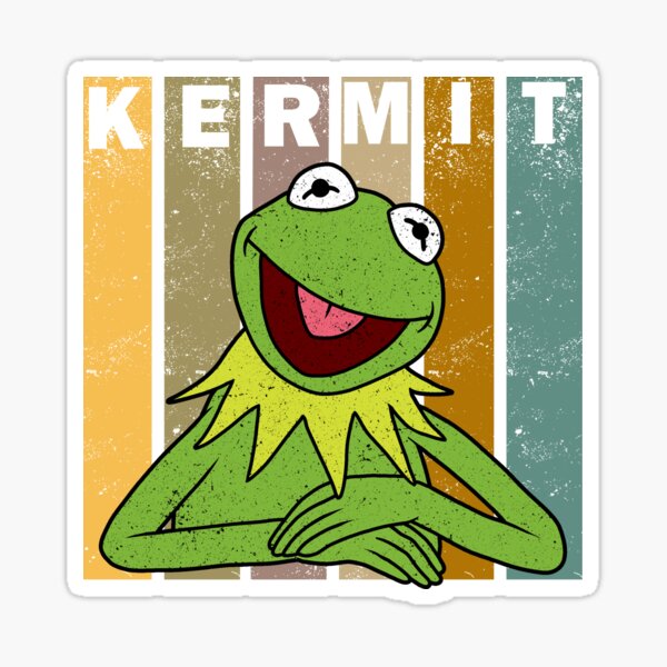 "Kermit The Frog" Sticker by ValentinaHramov | Redbubble