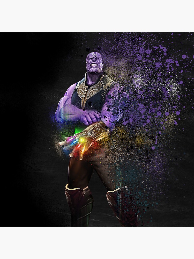 "Thanos" Sticker by caavallini | Redbubble