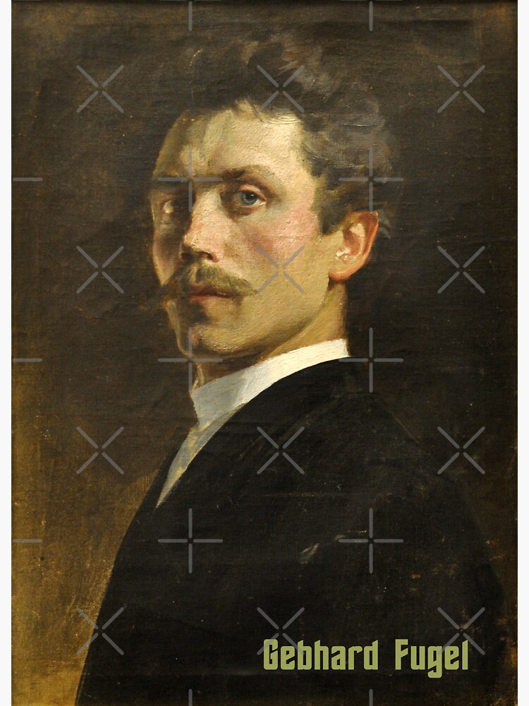 "Gebhard Fugel self-portrait" Sticker by Zanimations | Redbubble