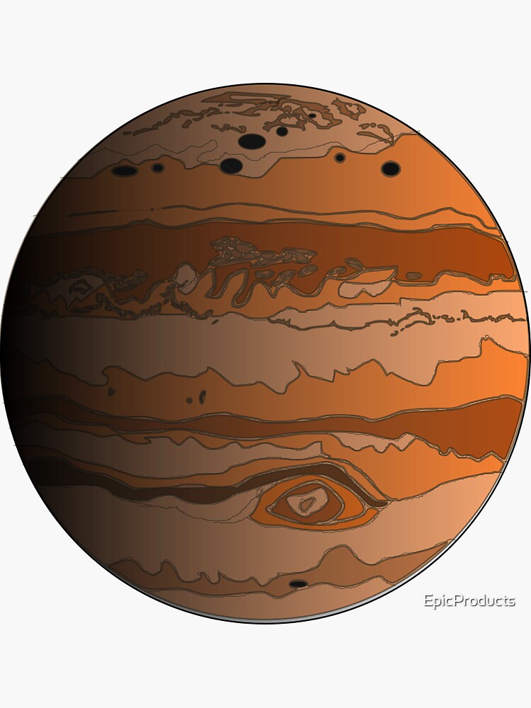 "Jupiter" Sticker by EpicProducts | Redbubble