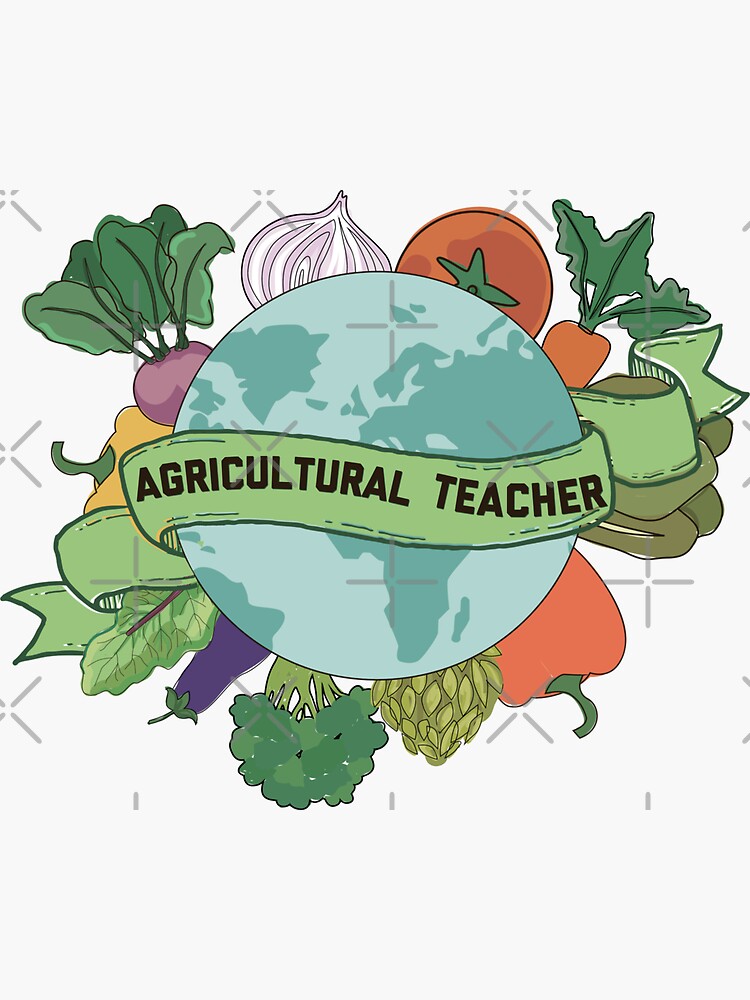 "AG Agricultural Teacher" Sticker by PincGeneral | Redbubble