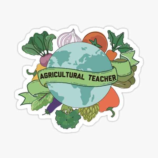 "AG Agricultural Teacher" Sticker by PincGeneral | Redbubble