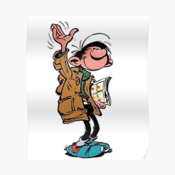 " Gaston lagaffe" Poster for Sale by bestseller213 | Redbubble