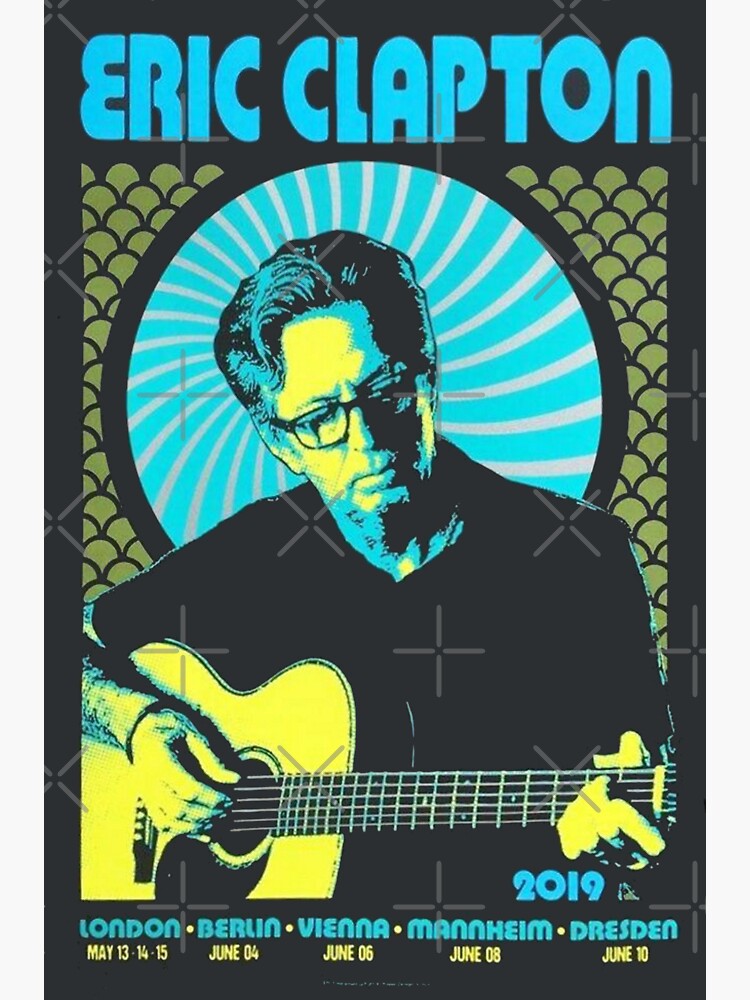 "Eric Clapton Wallpaper" Sticker by KokanBarbarian | Redbubble