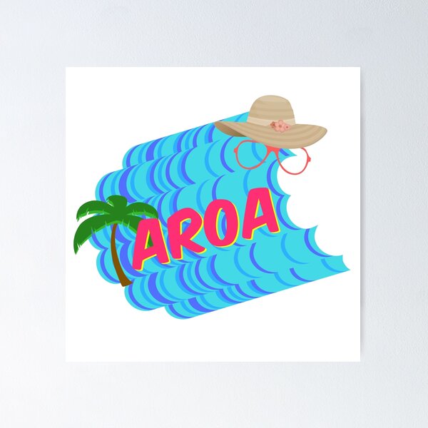 "aroa" Poster for Sale by MallsD | Redbubble