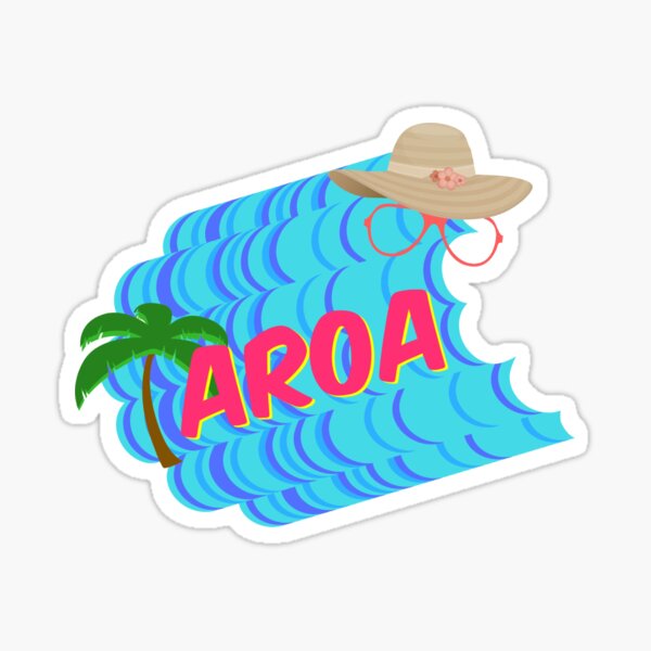 "aroa" Sticker by MallsD | Redbubble