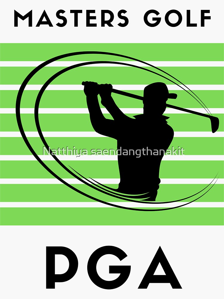 "master golf pga" Sticker by Kannichas | Redbubble